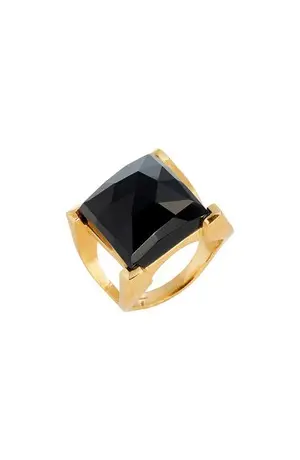DEAN DAVIDSON Plaza Semiprecious Stone Ring - Black Onyx/gold