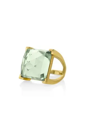 DEAN DAVIDSON Plaza Semiprecious Stone Ring - Green Amethyst/gold