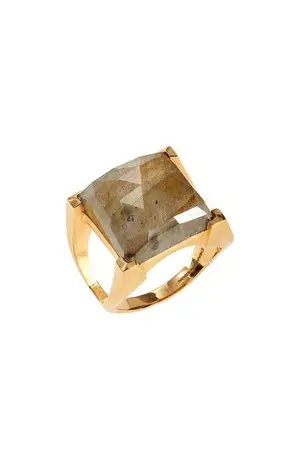 DEAN DAVIDSON Plaza Semiprecious Stone Ring - Labradorite/gold