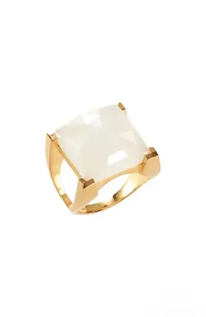DEAN DAVIDSON Plaza Semiprecious Stone Ring - Moonstone/gold