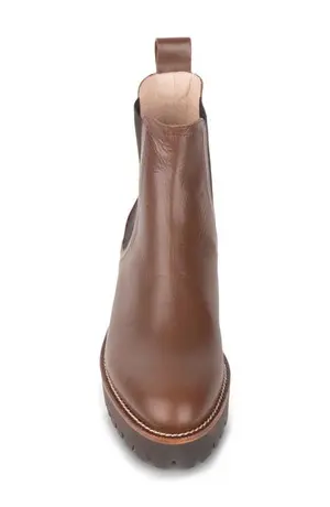 PATRICIA GREEN Lug Sole Chelsea Boot - Chocolate