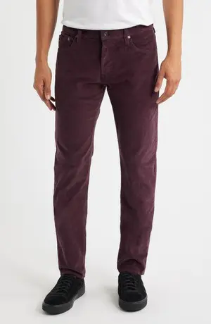 Ag Tellis Slim Fit Corduroy Pants - Mulberry