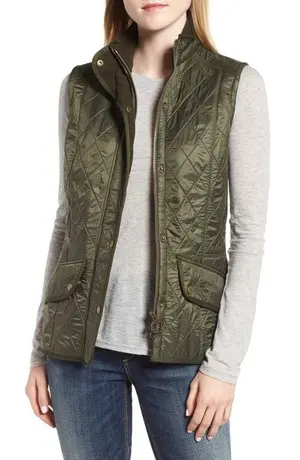 Barbour Cavalry Fleece Lined Vest - Olive/olive
