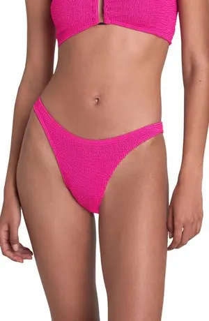 Bond Eye The Scene Rib Bikini Bottoms Bright Pink