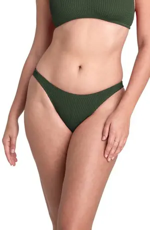 Bond Eye The Scene Rib Bikini Bottoms Khaki