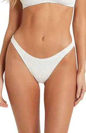 Bond Eye The Scene Rib Bikini Bottoms Optic White