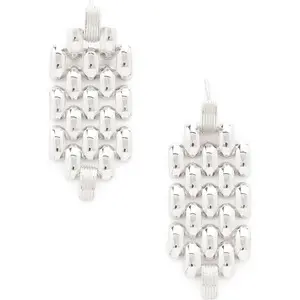 Monica Vinader Heirloom Chain Cocktail Drop Earrings - Silver