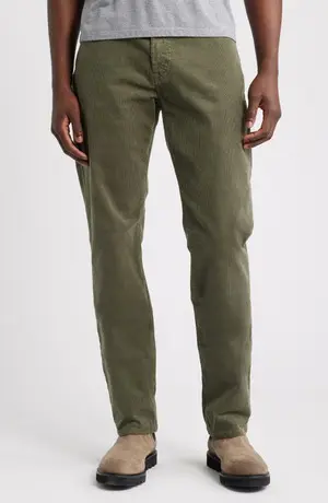Ag Everett Straight Leg Corduroy Trousers - Urban Green