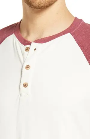 Marine Layer Long Sleeve Baseball Henley