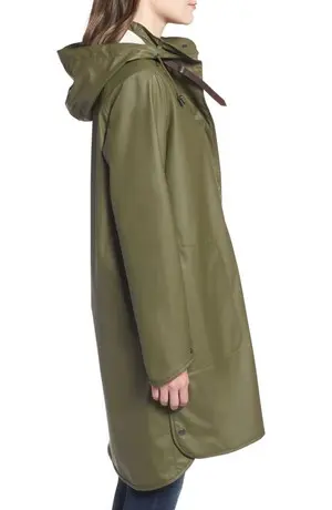ILSE JACOBSEN Hooded Raincoat - Army