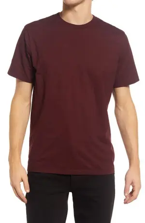 Ag Bryce Crew T-shirt Wine Bloom