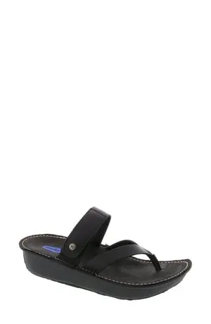 WOLKY Tahiti Platform Sandal - Black