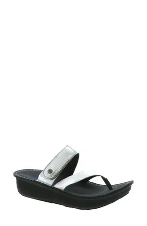 WOLKY Tahiti Platform Sandal - Silver Metallic