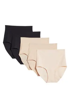 Chantelle Soft Stretch 5-pack High Waist Briefs - Multi/multi