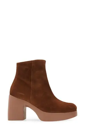 WONDERS Lightweight Suede Platform Boots - Cuero