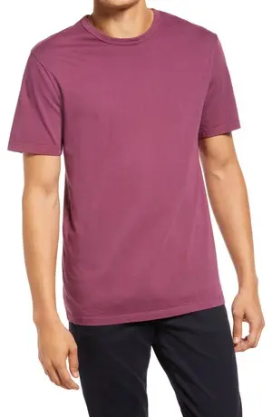 Vince Solid T-shirt Washed Hyperion Berry