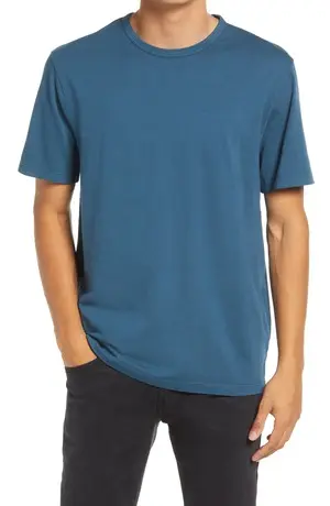 Vince Solid T-shirt Washed River Blue