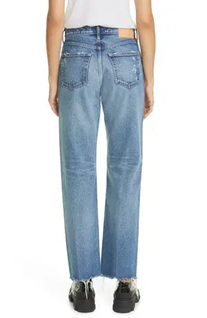 MOUSSY Ashley Wide Straight Leg Jeans