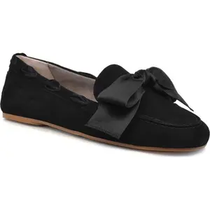 AMALFI BY RANGONI Dream Suede Loafer - Black Cashmere Suede