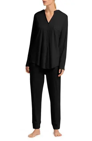 Hanro Pure Essence Pajamas 019 - Black