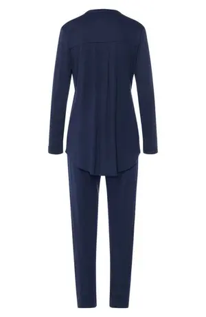 Hanro Pure Essence Pajamas - Deep Navy