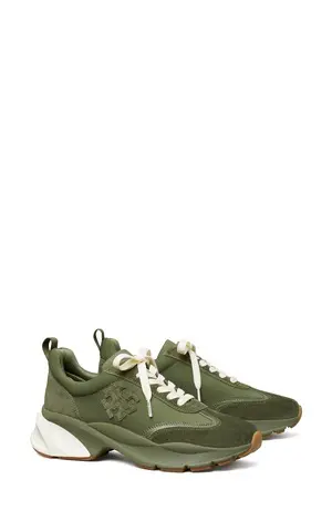 Tory Burch Good Luck Sneaker - Palm Leaf/ Palm Leaf