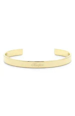 BROOK & YORK Personalized Name Cuff - Gold