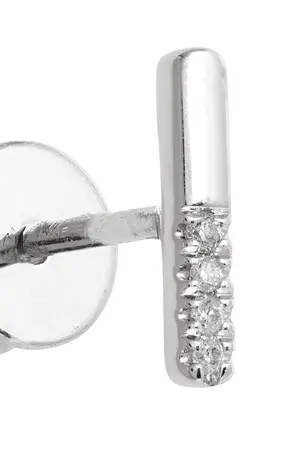 DANA REBECCA DESIGNS Sylvie Pavé Diamond Bar Stud Earrings