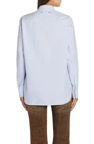 GOLDEN GOOSE Stripe Cotton Button-up Shirt