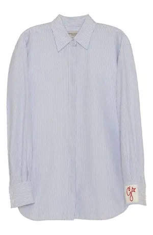 GOLDEN GOOSE Stripe Cotton Button-up Shirt