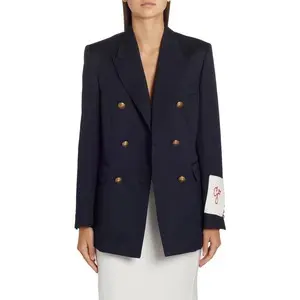 GOLDEN GOOSE Diva Double-breasted Blazer - Dark Blue