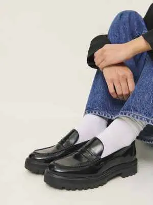 REFORMATION Agathea Chunky Leather Loafer