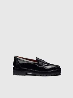 REFORMATION Agathea Chunky Leather Loafer