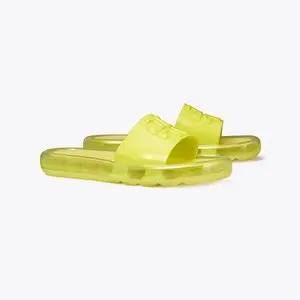 Tory Burch Tory Burch Bubble Jelly Slides Blazing Yellow/blazing Yellow