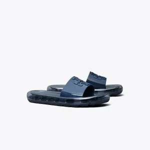 Tory Burch Bubble Jelly Slides - Navy/navy