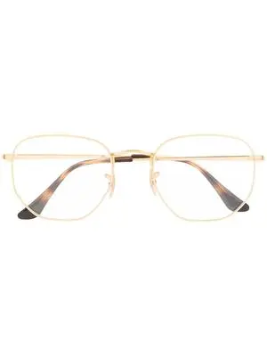 Ray-ban Hexagonal Frame Eyeglasses - Gold