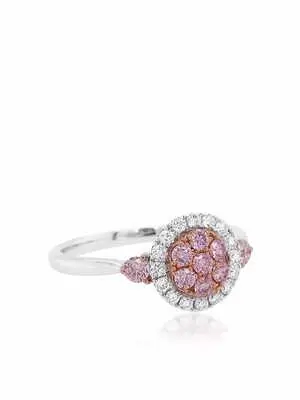 HYT JEWELRY 18kt Gold Argyle Pink Diamond Ring - Silver