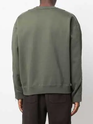 AMBUSH Logo-print Sleeve Sweatshirt - Green