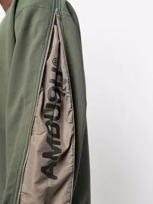 AMBUSH Logo-print Sleeve Sweatshirt - Green