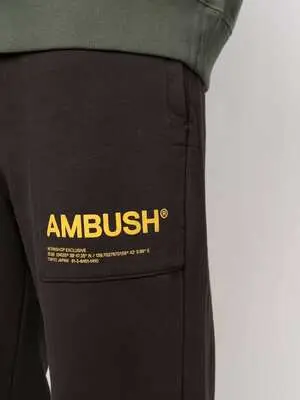 AMBUSH Logo-print Track Pants - Brown