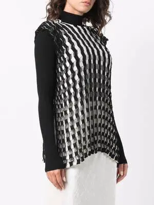 JIL SANDER Woven-design Jumper