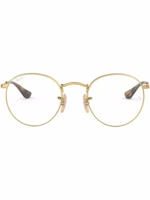 Ray-ban Round Frame Glasses - Gold