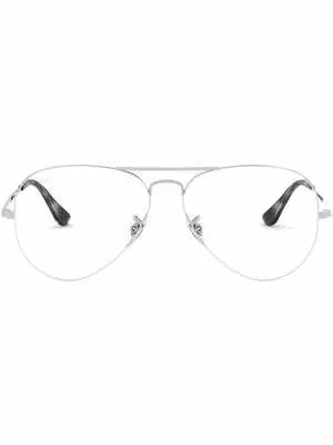Ray-ban Aviator Frame Glasses - Silver