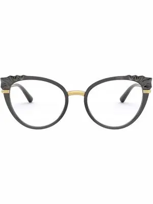 Dolce & Gabbana Textured Cat-eye Glasses