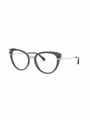 Dolce & Gabbana Textured Cat-eye Glasses