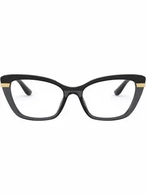 Dolce & Gabbana Cat-eye Frame Glasses - Black