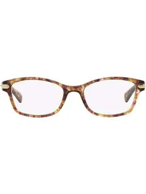 COACH® Tag Temple Tortoiseshell Eyeglasses - Brown