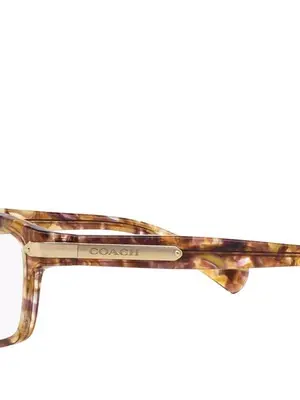 COACH® Tag Temple Tortoiseshell Eyeglasses