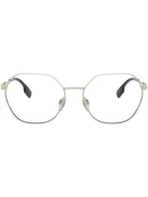 Burberry Erin Check-trim Eyeglasses - Gold