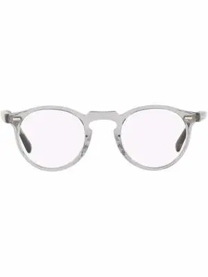 Oliver Spencer Oliver Peoples Gregory Peck Round-Frame Glasses Grey